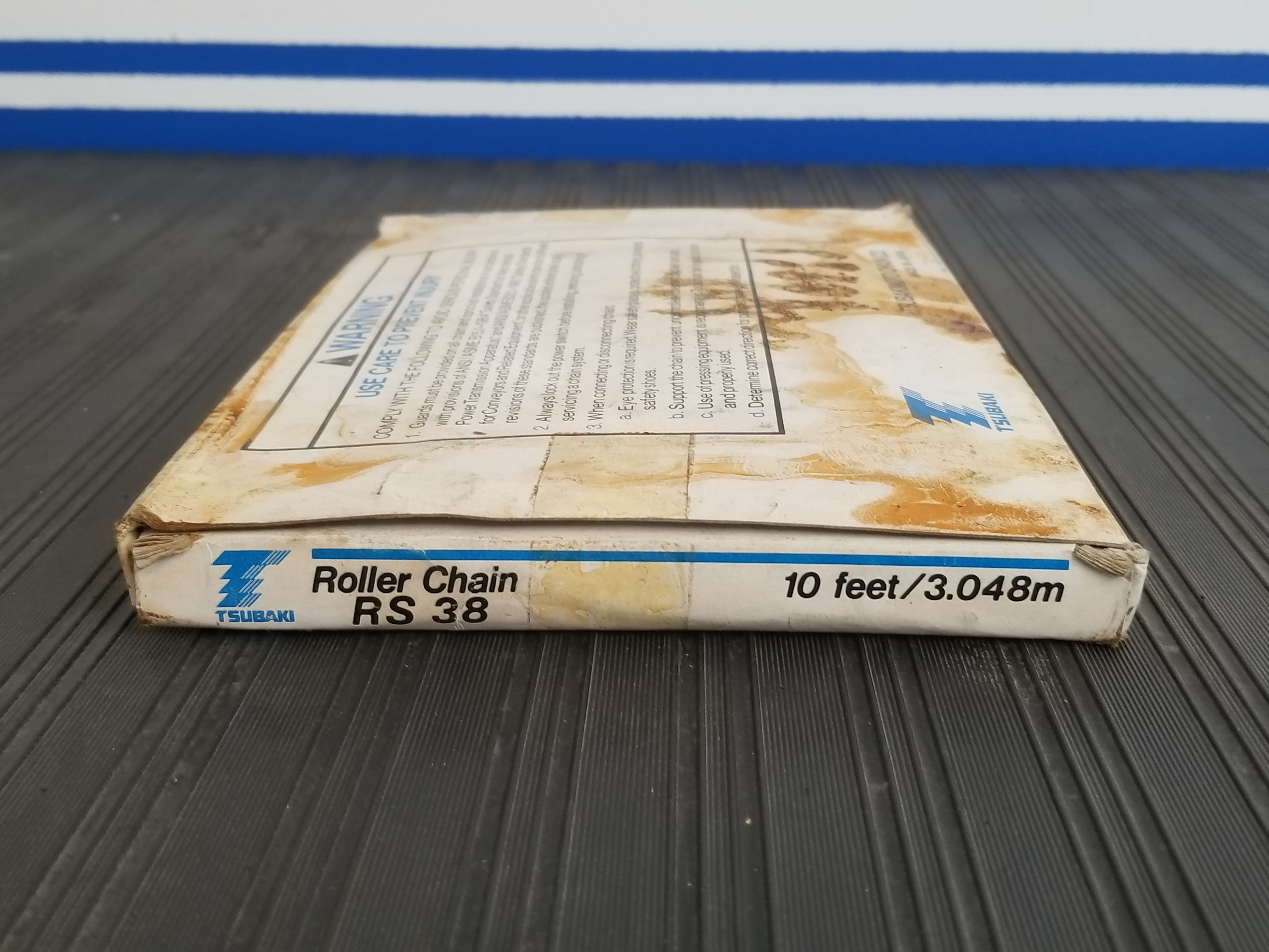 Tsubaki RS-38 0.375 Pitch 10 feet Roller Chain | eBay