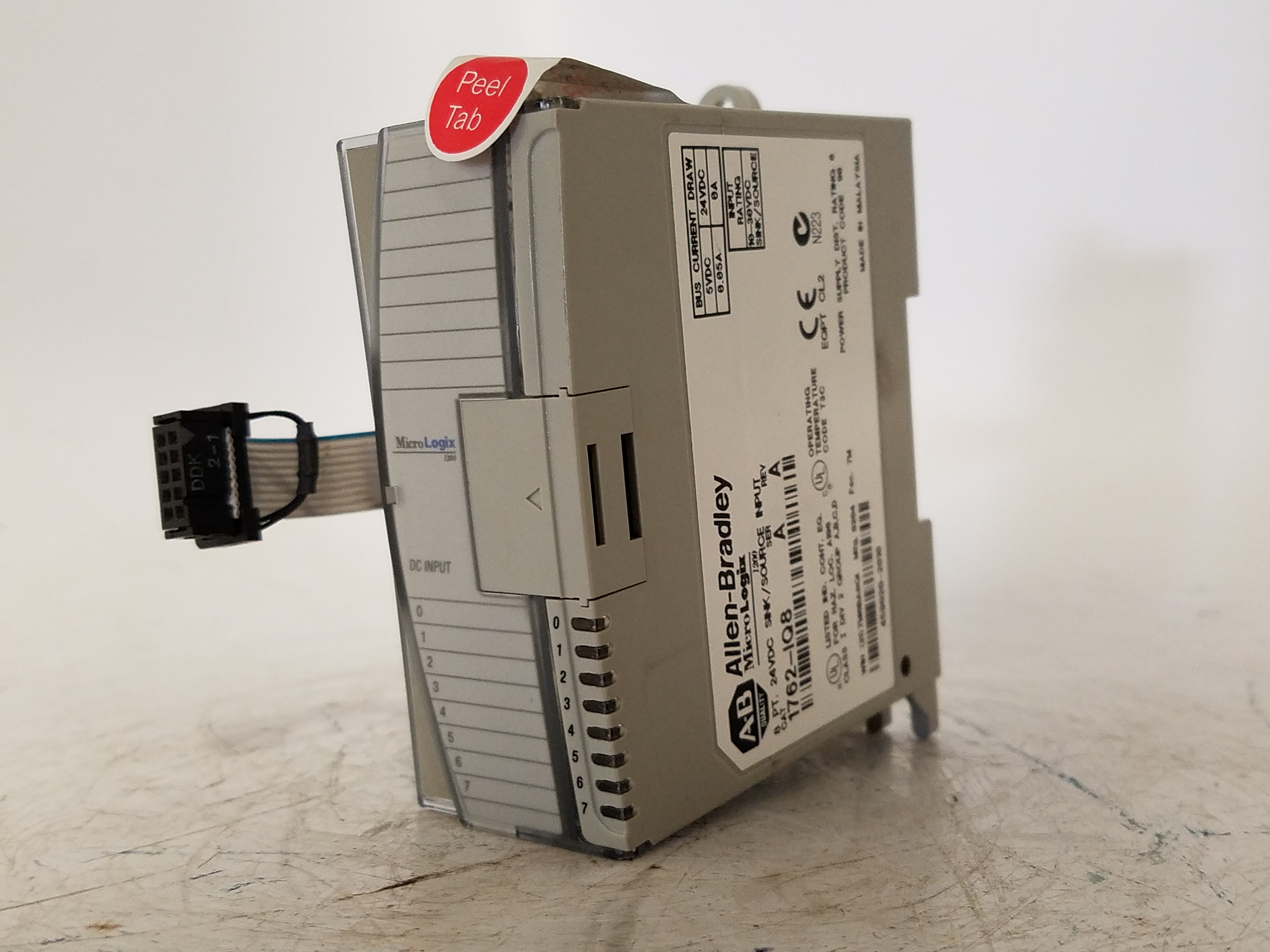 Allen Bradley 1762-IQ8 MicroLogix 8-Ch 24V DC Sink/Source Input Module ...