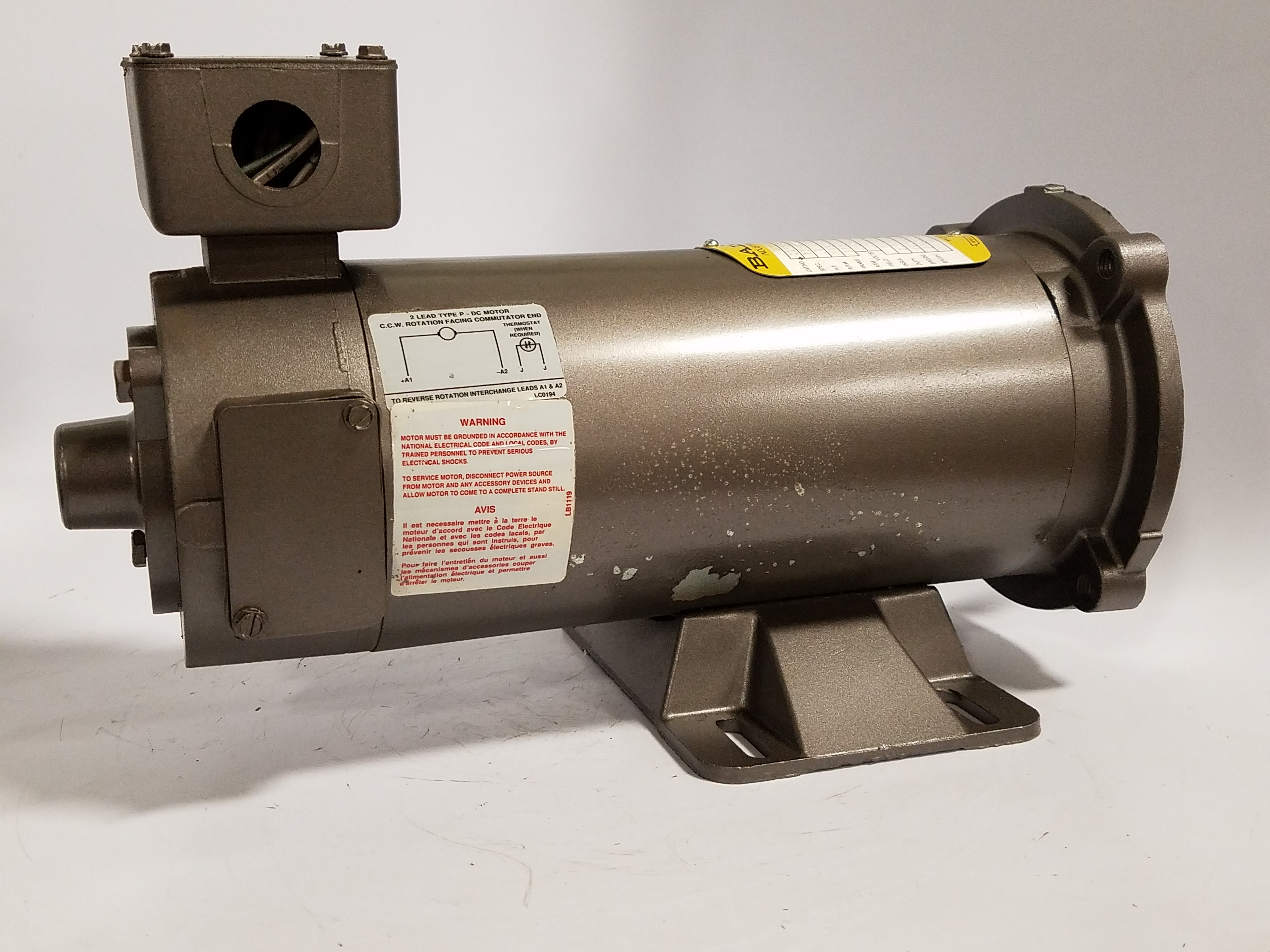 Electric Motors Hallmark Industries MD1415B DC Motor, 1.5 Hp, 1750 RPM ...